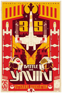Póster conmemorativo de la batalla de Yavin