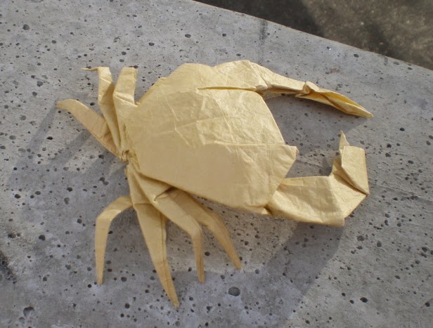 make origami crab ~ instructions origami kids