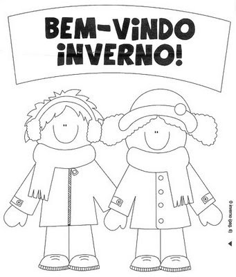 Baú da Web: Inverno desenhos para colorir