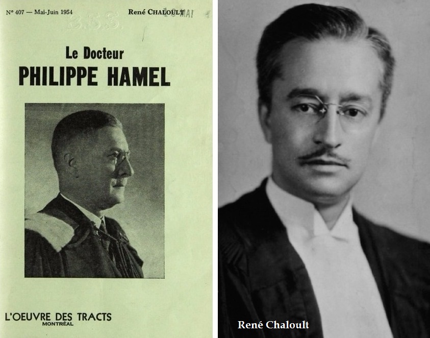Glanures historiques québécoises: Le Dr Philippe Hamel, l'homme droit ...
