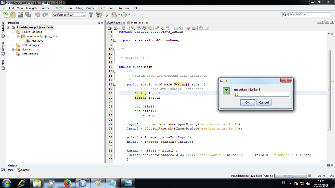 Input Dan Output Pada Java