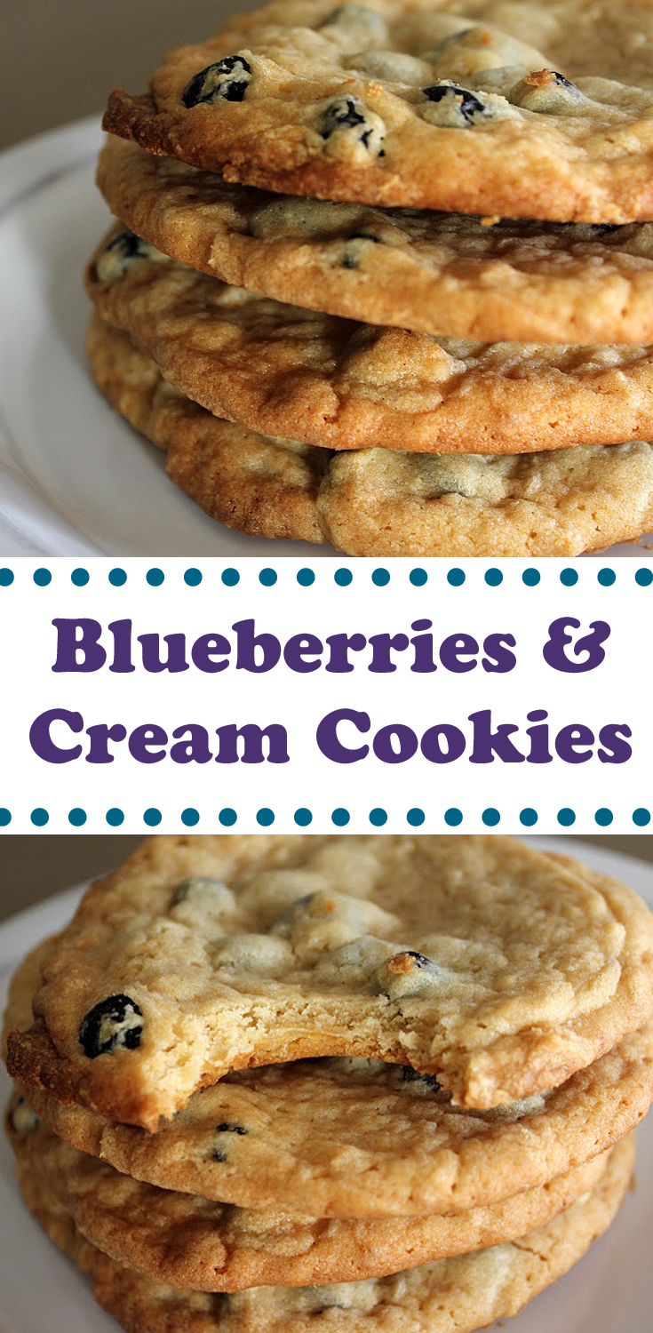 Blueberry & Cream Cookies | Fresh from the...