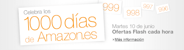 ¡Ofertas Flash 10/06! Promoción "Mil días de Amazon.es"