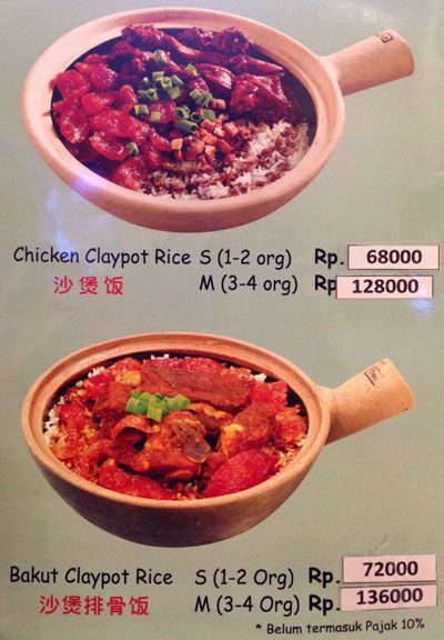 Harga Menu Uncle Lee Kelapa Gading Restoran Cina