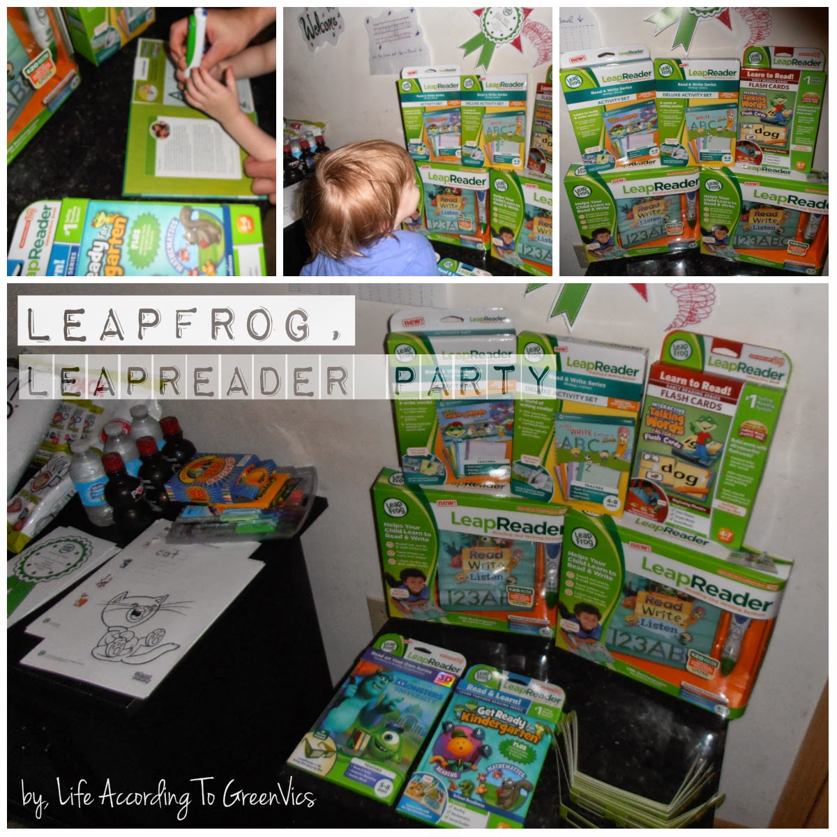Life According To GreenVics: LeapReader™ "Ready, Set, Read & Write" Party!