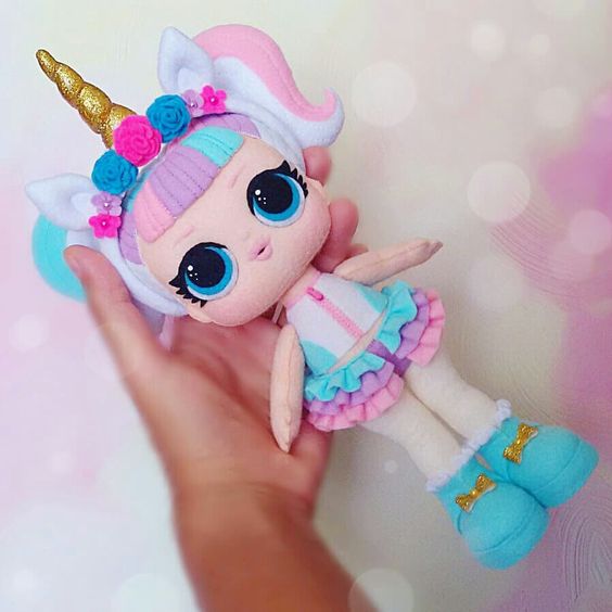 LOL Unicorn in felt - Ver e Fazer