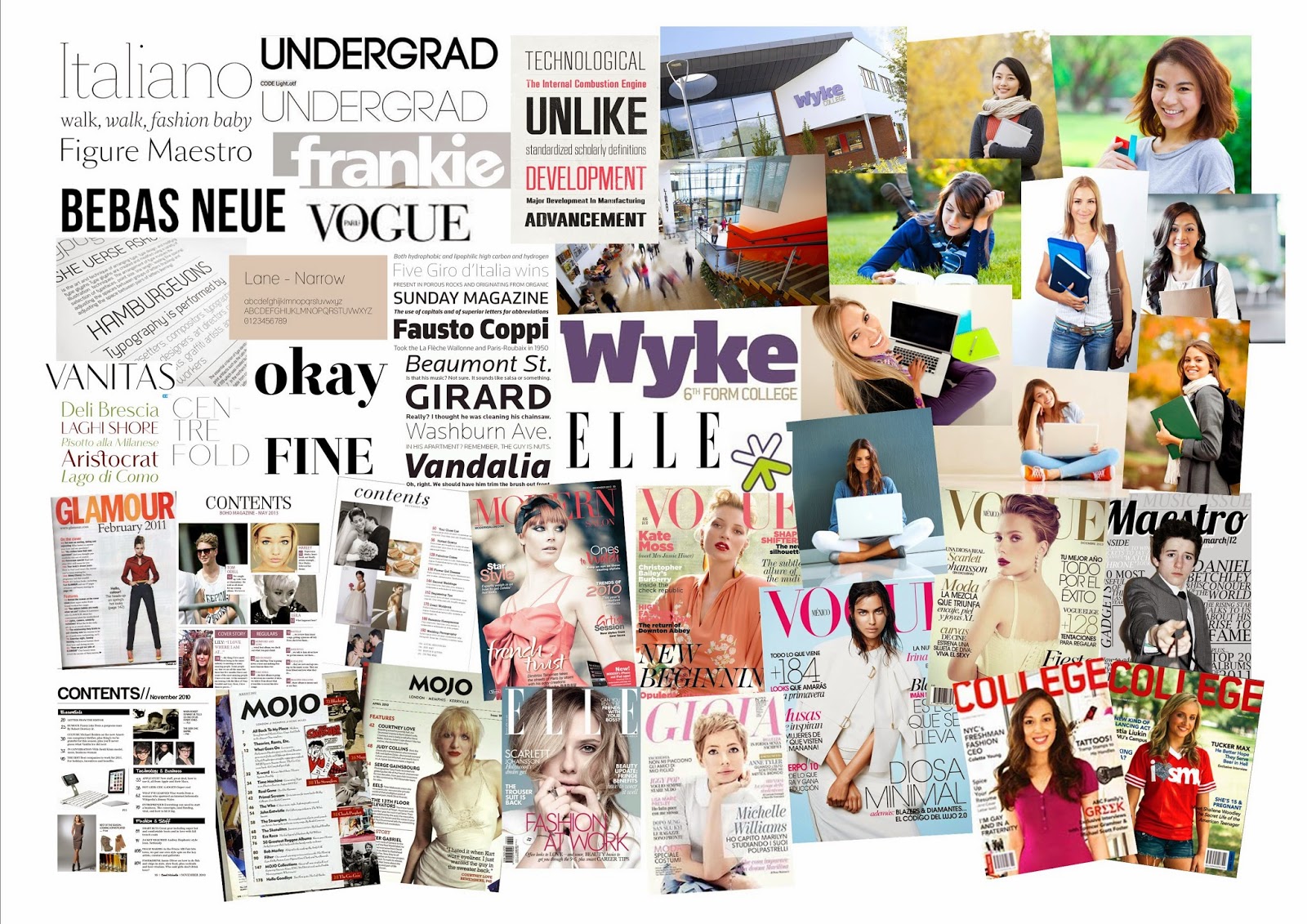 College Magazine Cover Design Samples