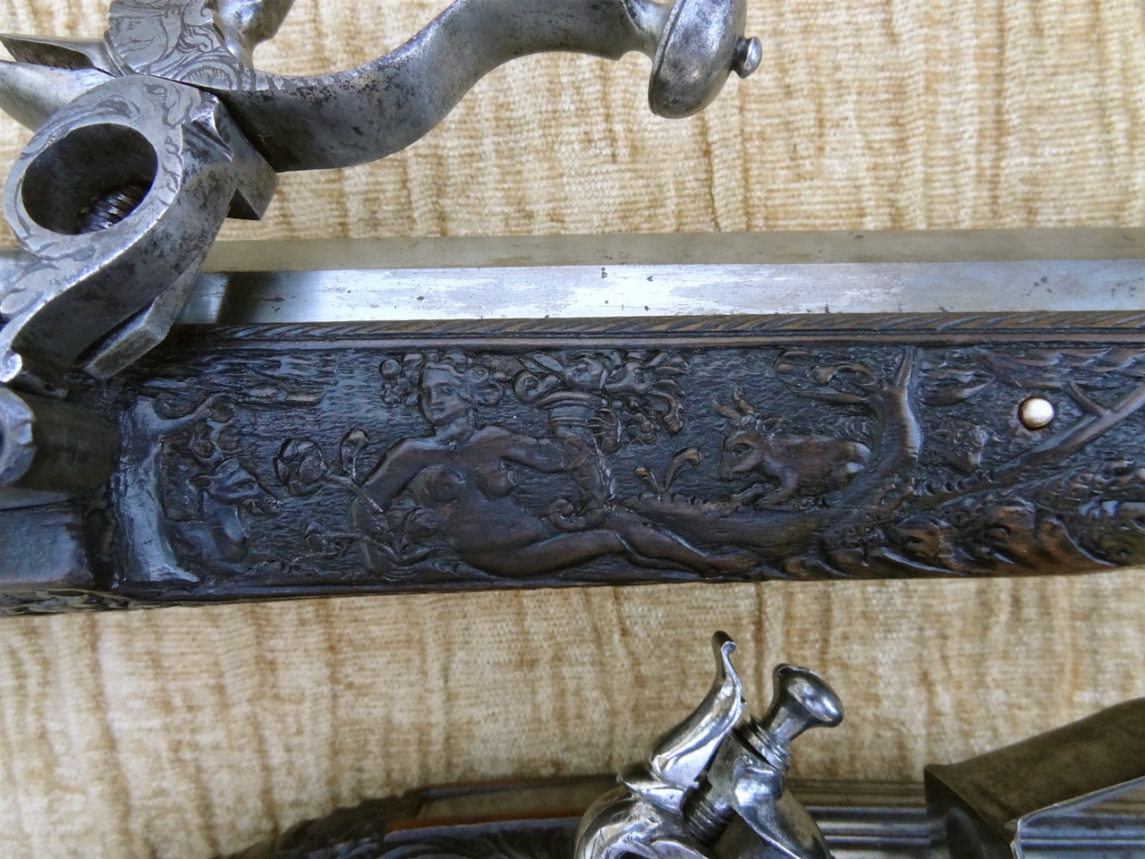 Contemporary Makers: Antique Wheelock Rifle and Antique Pistol