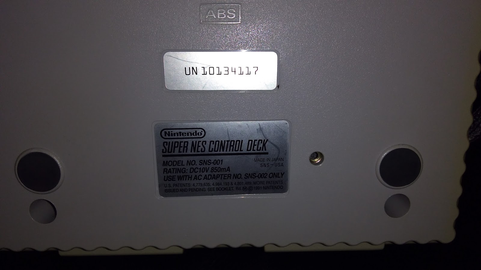 Yellow Super Nintendo