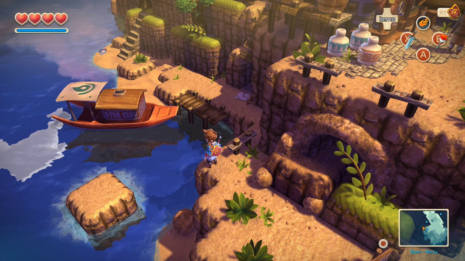 Análise: Oceanhorn (PC) é uma aventura divertida, porém simples - GameBlast