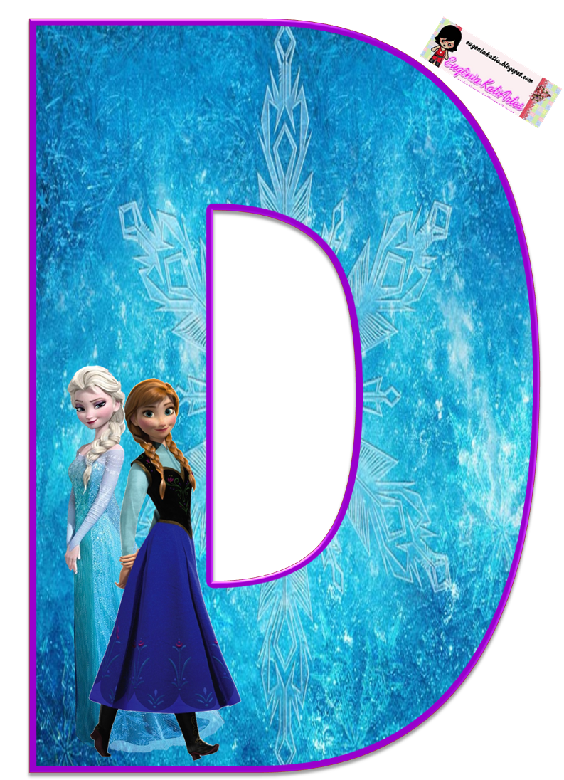 Frozen: Bello Alfabeto Gratis de Elsa y Ana. - Oh my Alfabetos!