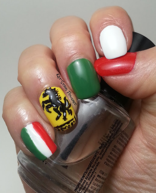 Kat Stays Polished | Beauty Blog with a Dash of Life: Ferrari Nail Art ...