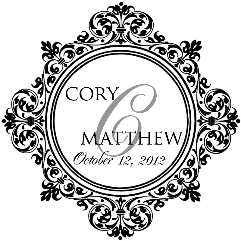 Custom Printables: Cory and Matthew's monograms