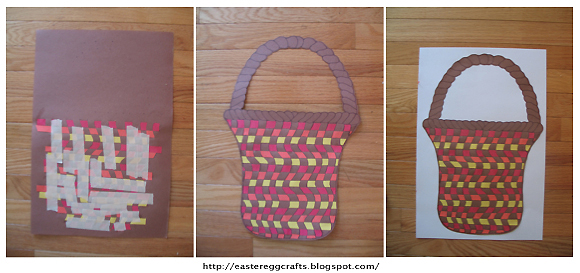 Weave an Easter Basket Scene | Easter Egg Crafts