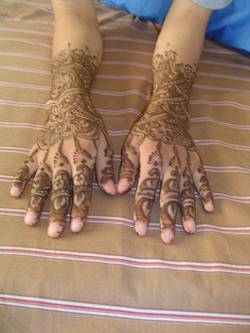 * Light Mehndi Designs for Engagement * ~ Dulha & Dulhan
