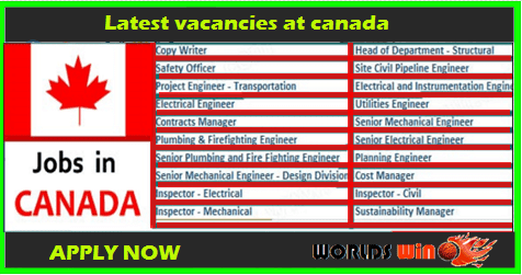 Latest vacancies at canada - Apply Now