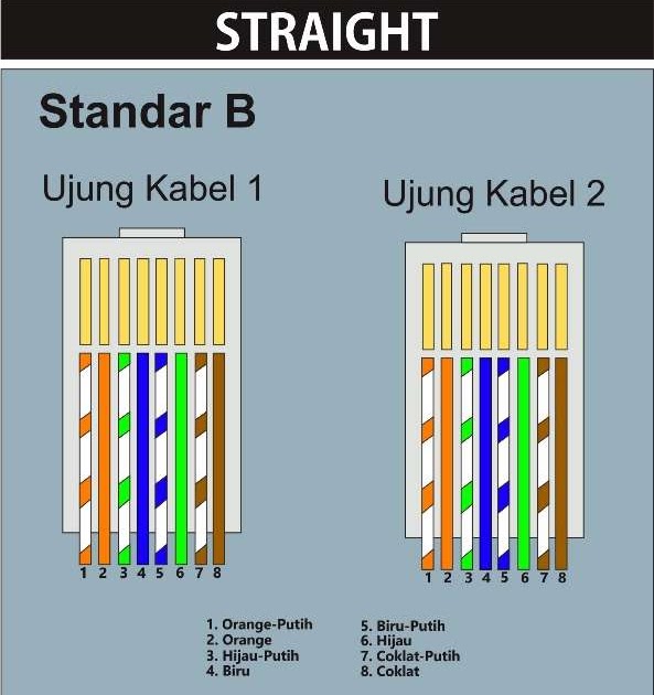 Urutan Kabel LAN dan Cara Memasang Kabel LAN - Santri Dan Alam