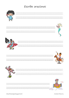 Cositas de AL y PT: Escribir oraciones