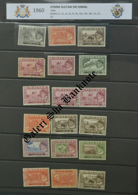 Galeri Sha Banknote: KOLEKSI SETEM NEGERI JOHOR