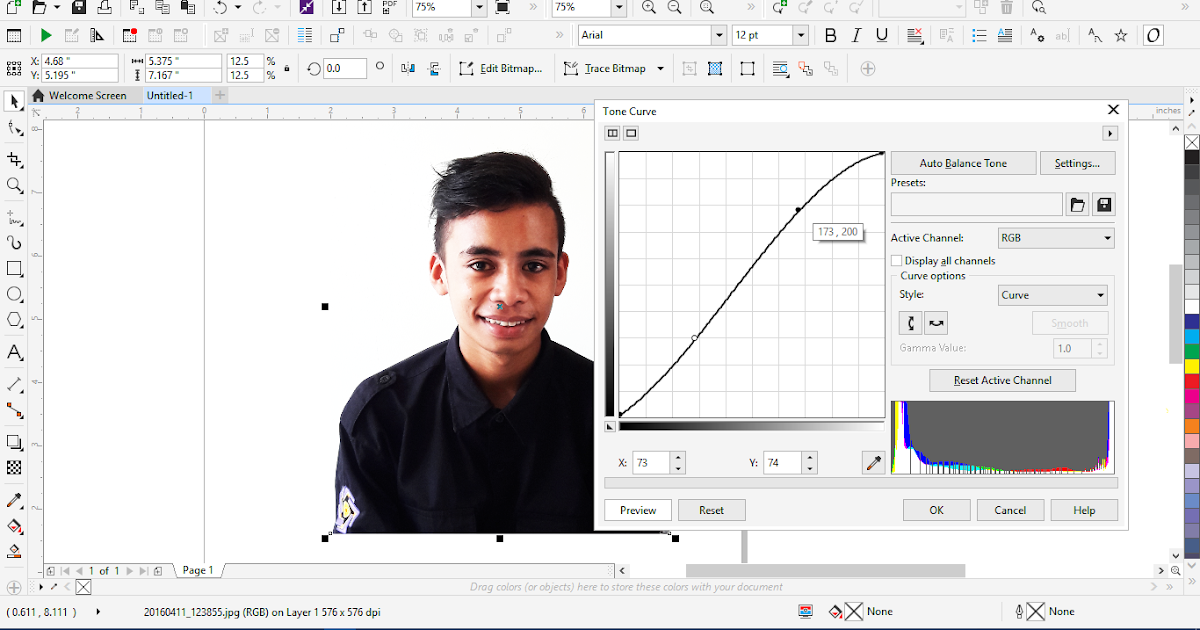 cara mengedit foto gampang: MEMBUAT VECTOR DEGAN CDR X8