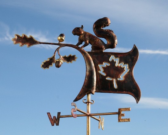 the art of the vane: Squirrel Weathervane