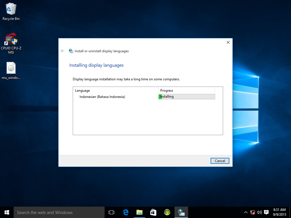 Cara Mengubah Tampilan Windows 10 Menjadi Bahasa Indonesia - ROAD TO HOPE