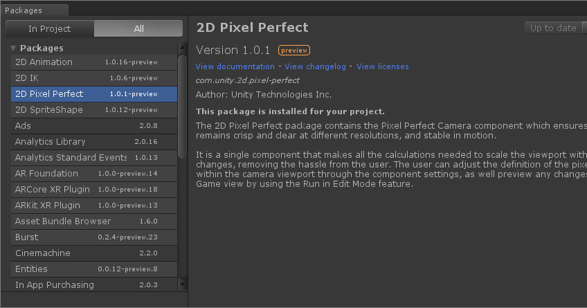 Unity Pixel Perfect 구현 정보 추가 및 정리
