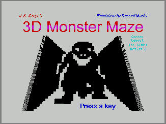 Dony's (not only) New Stuff for Old Computers: Το 3D Monster Maze ήρθε στον Spectrum. Με χρώμα ...