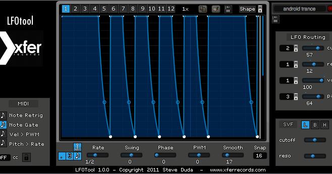 Music Producer Toys: Xfer Records LFO Tool VST