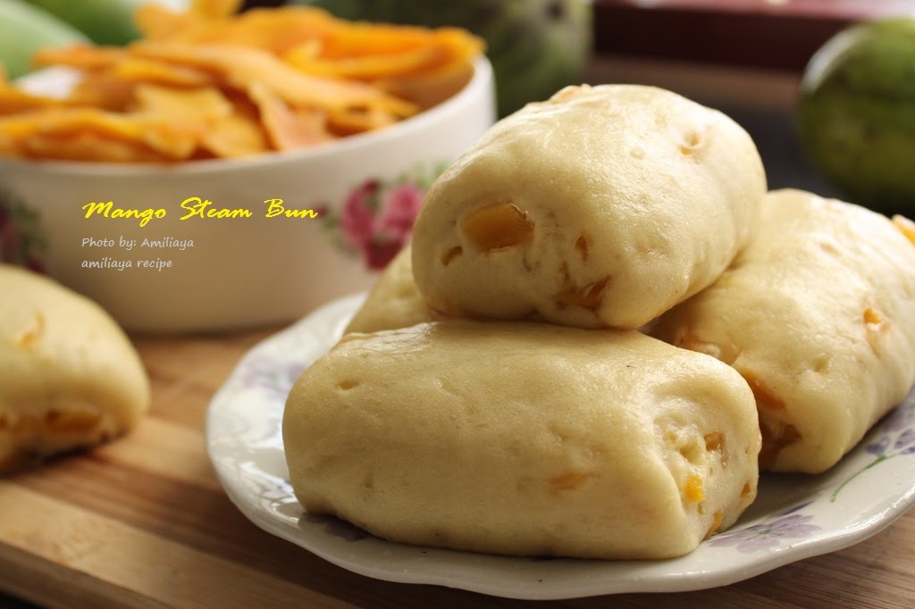 Amiliaya Recipe: Mango Steam Bun 芒果馒头