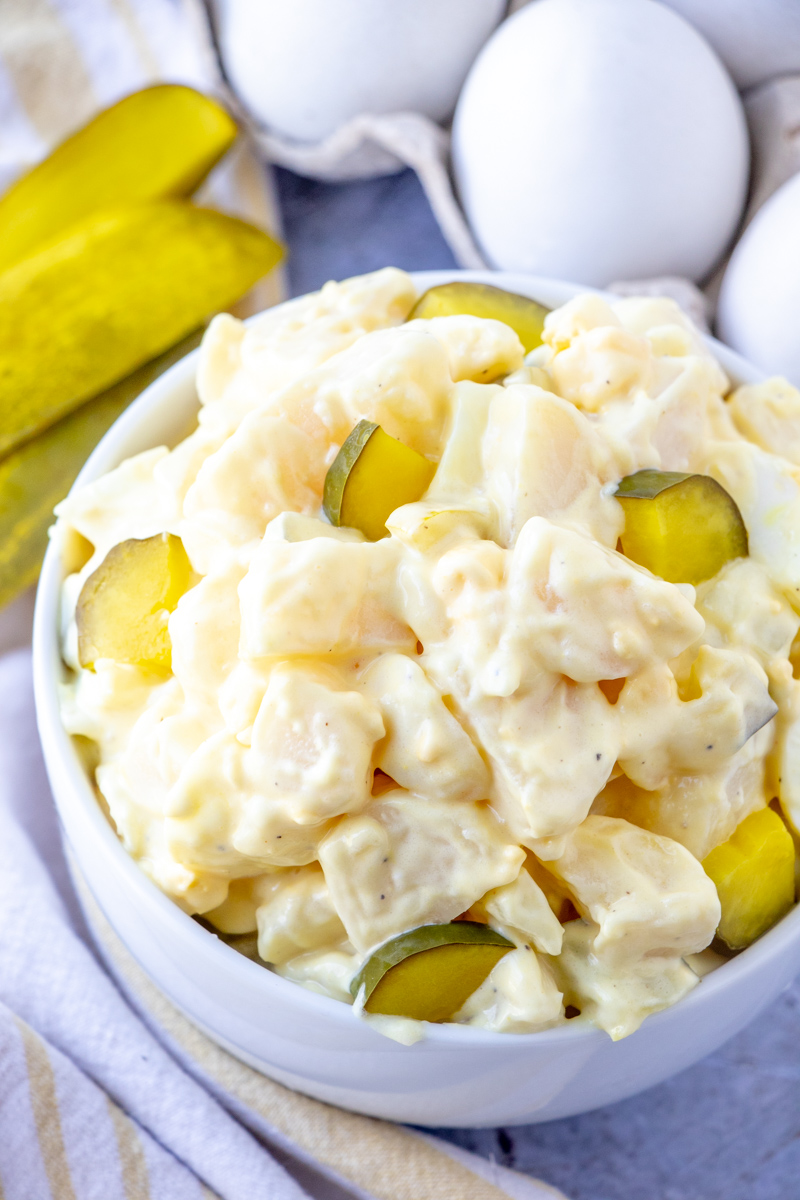 Potato Salad With Eggs And Pickles Rice Recipe