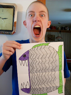 All Things Art: Funky fish art project