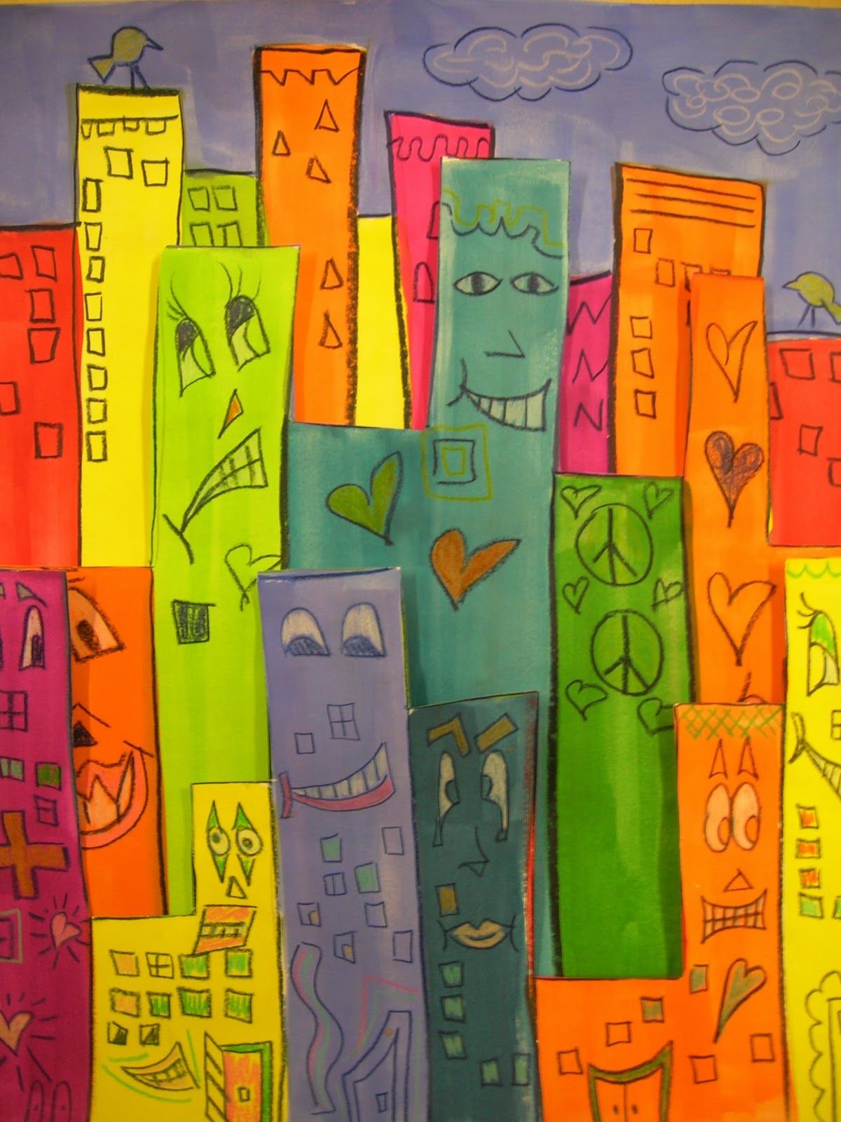 The Elementary Art Room!: James Rizzi Cities!