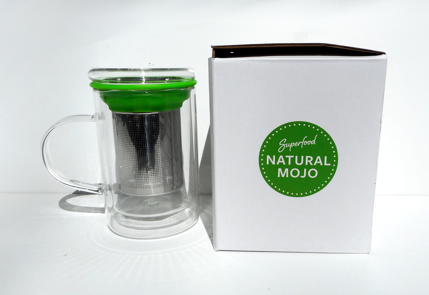 NATURAL MOJO Tea Glass infuser Review Photos Code Promo - COSMELISTA