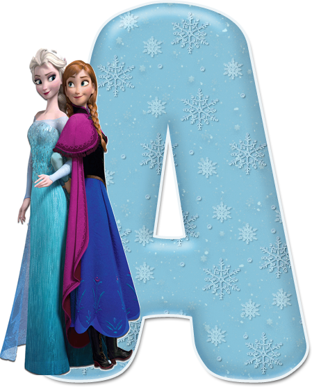 Alfabeto Decorativo: Alfabeto - Frozen 7 - PNG - Letras - Maiúsculas e ...