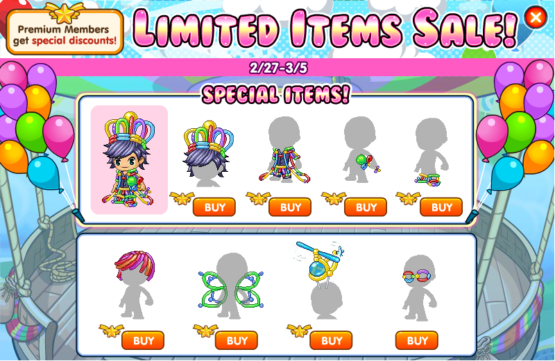 Fantage: Icypopper12 : Boys: Limited Items
