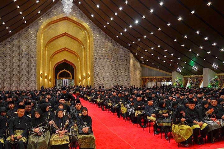PERKAHWINAN DIRAJA BRUNEI 2015 - ISTIADAT BERSANDING PENGANTIN DIRAJA