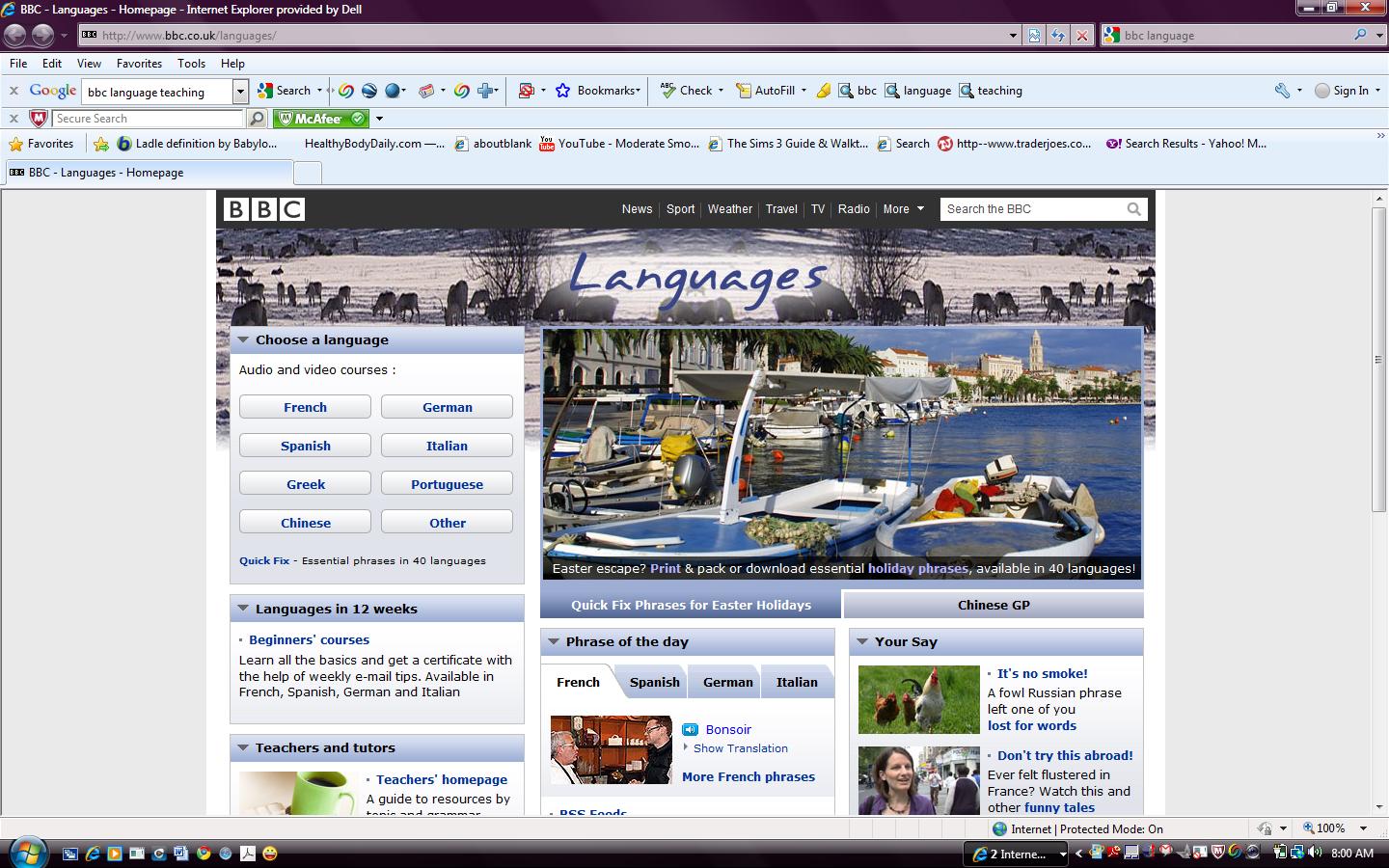 Freedom: BBC Language Teaching