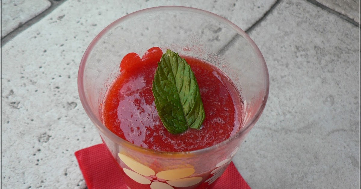 Le lutrin dans ma cuisine: JUS n°2 : FRAISE/MENTHE