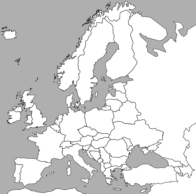 Geodocências : Continente europeu - mapas
