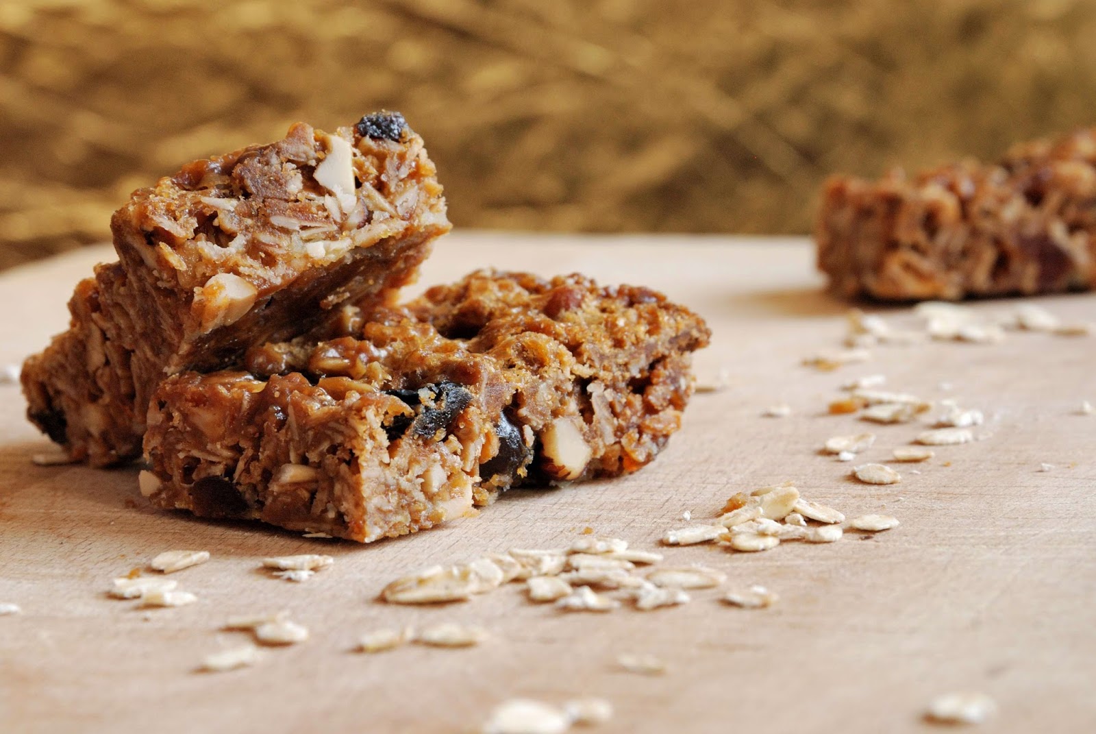 Pauline à la crème anglaise: Sticky flapjack recipe