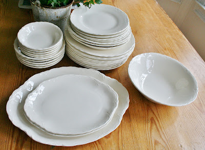 Ironstone and Pine: White Ironstone Dishes