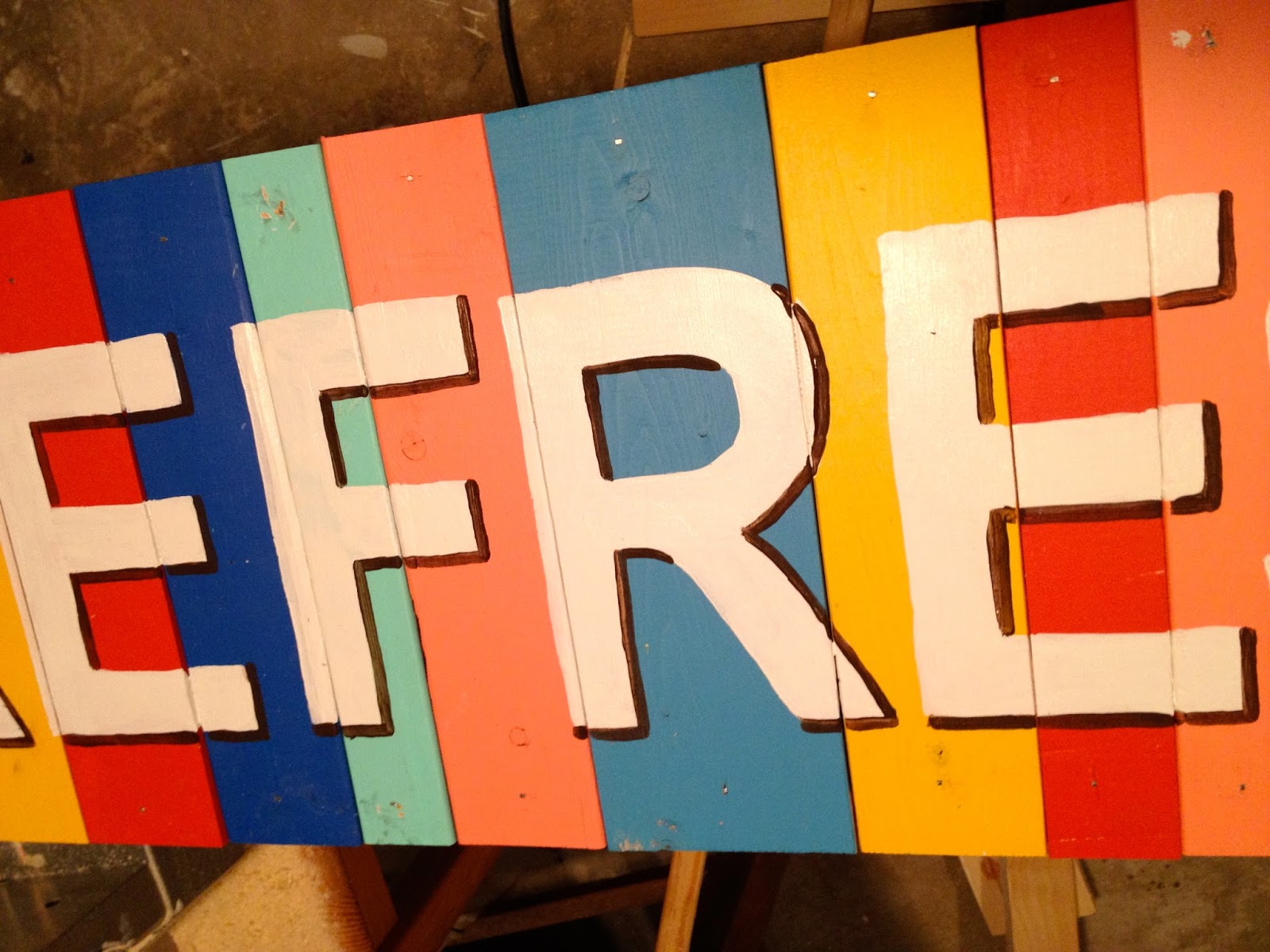 DIY Wood Planked Sign - Jaime Costiglio