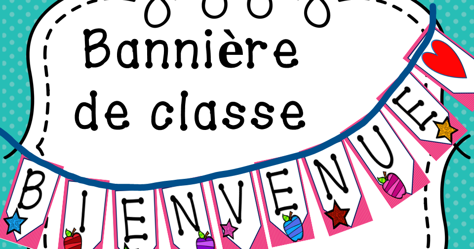 la classe de caro.: Bannière de classe - BIENVENUE
