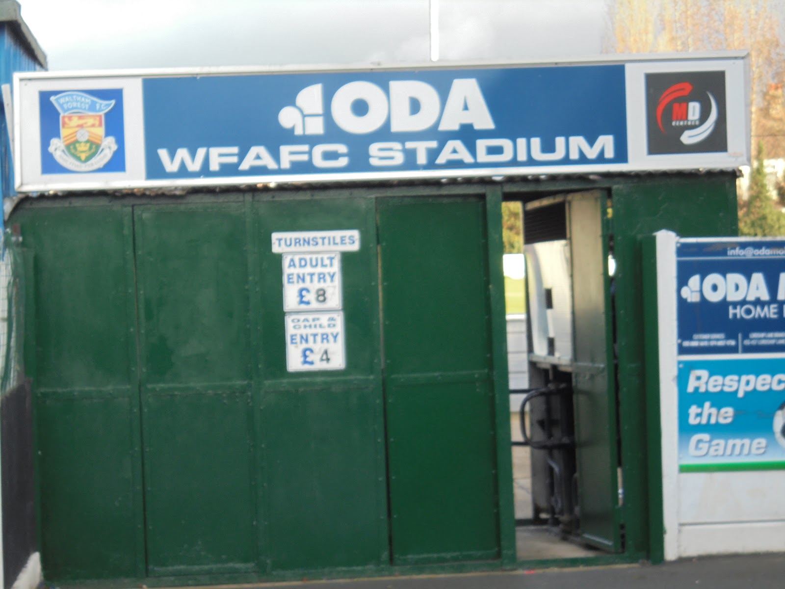 The Tortoise Travels: Walthamstow - Wadham Lodge Sports Ground