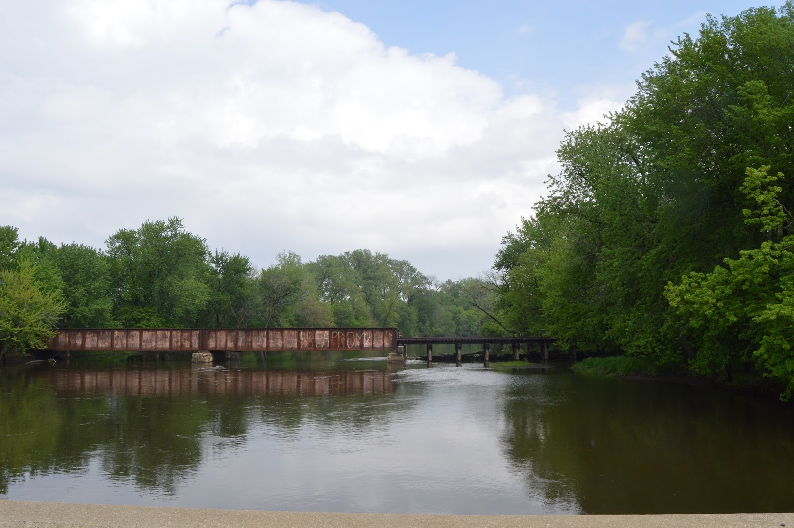 Industrial History: Aban/CR/NYC/Big Four Bridge over Kankakee River ...