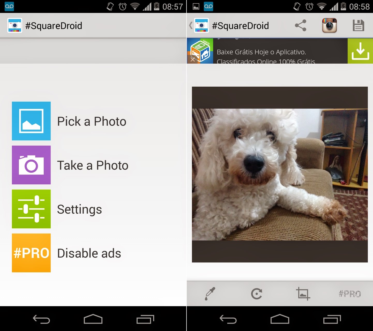 Sonhos de garota: App da vez: Square droid