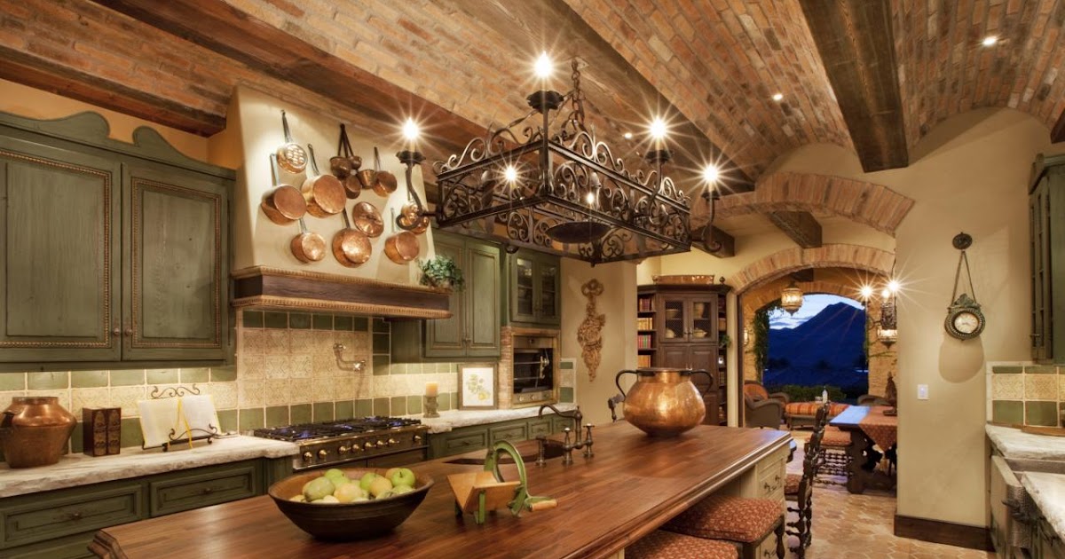 Live With What You Love: Interesting Tuscan Style Flooring Design
