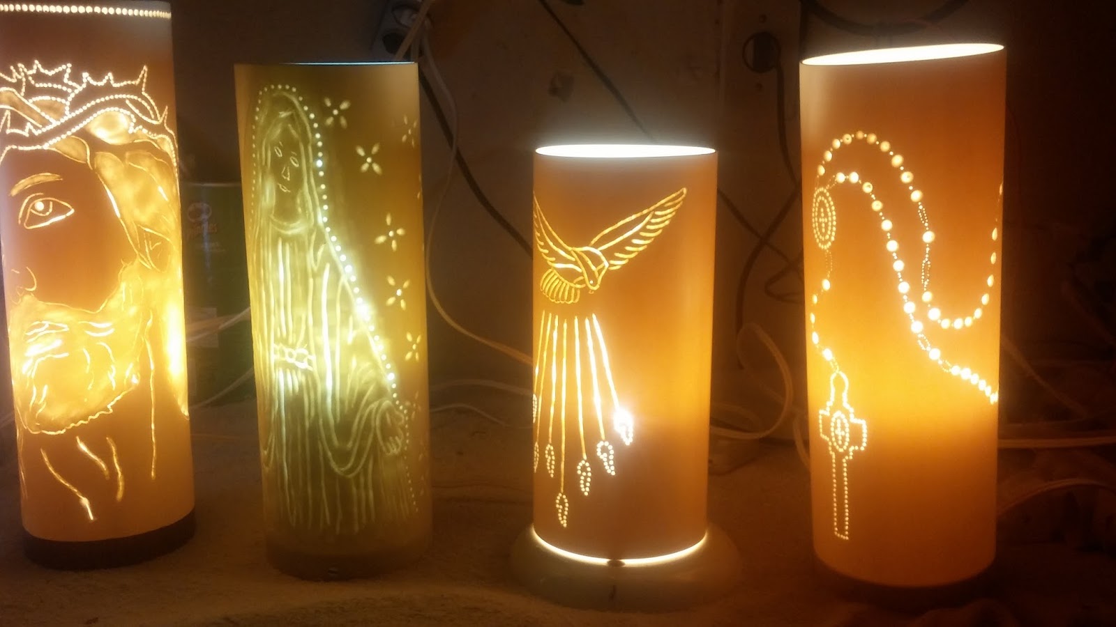 Luminarias em PVC : Luminária em PVC
