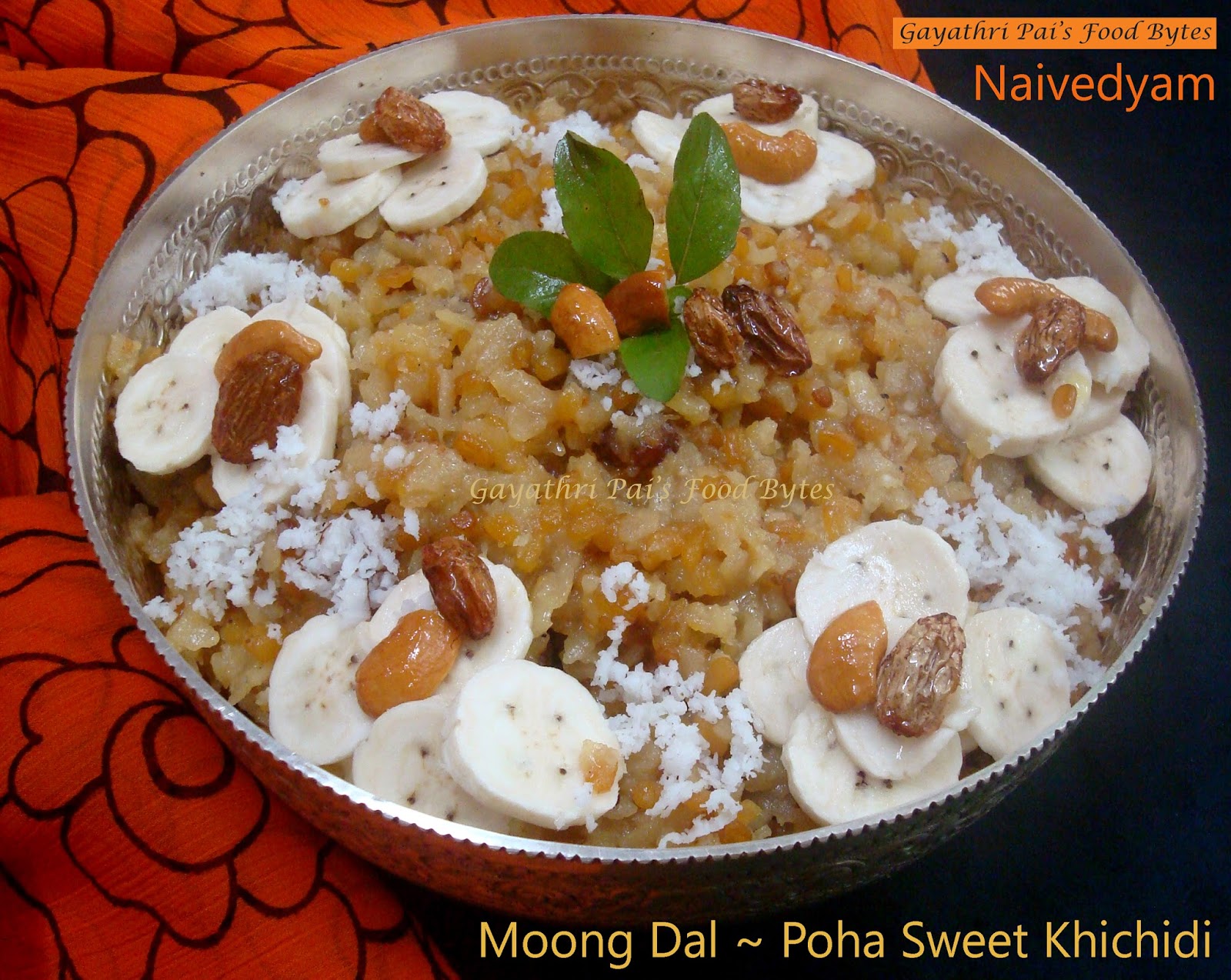 Gayathri Pai's Food Bytes: Moong Dal ~ Poha Sweet Khichidi (Pongal).